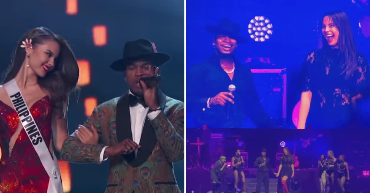 Catriona Gray reunites with Ne-Yo onstage, recreates iconic lava walk ...