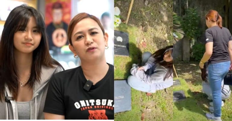 Abegail Rait and daughter Cheska visit Francis M's grave - Latest Chika